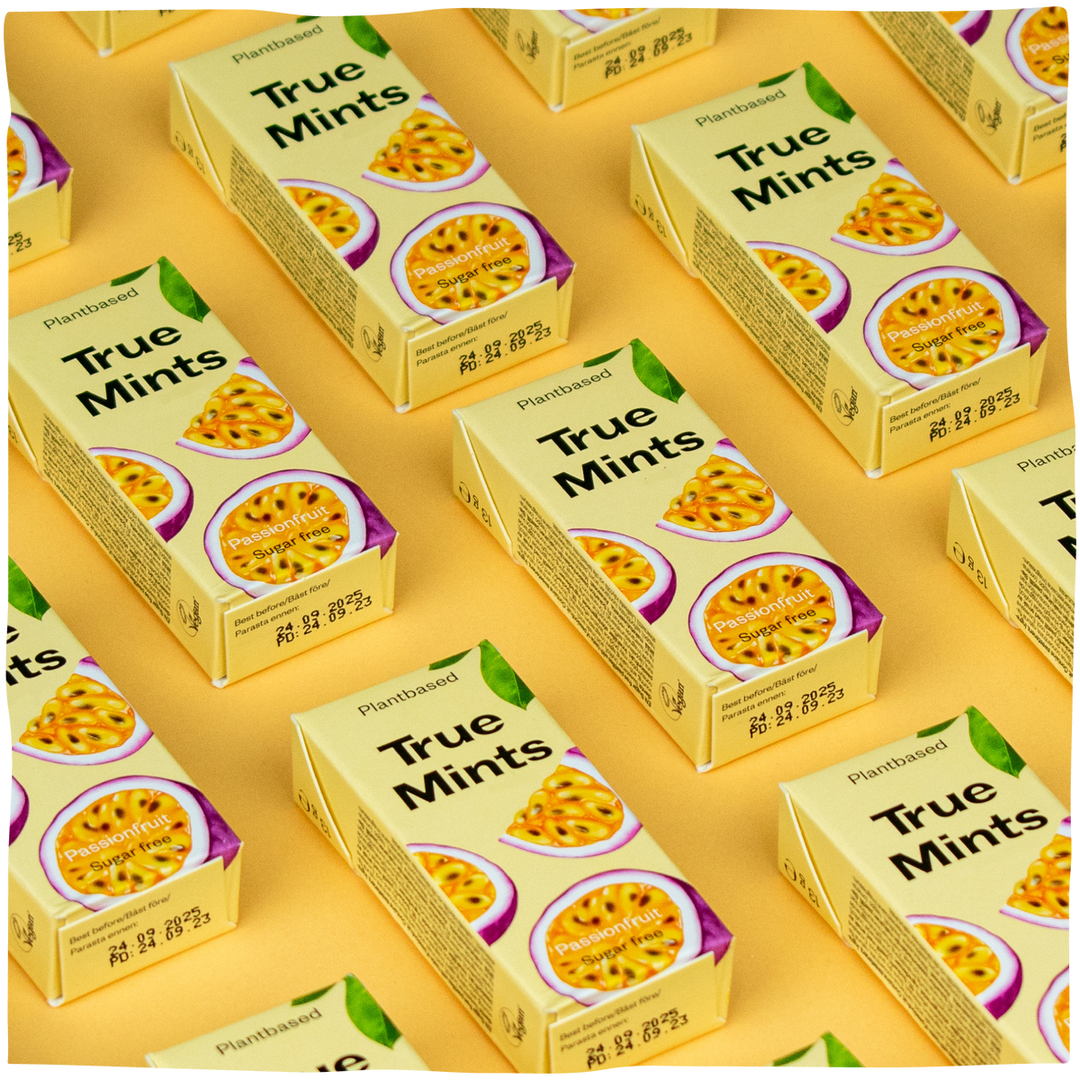 Sugar-free Passion Fruit Pastilles | Shop True Mints – True Co