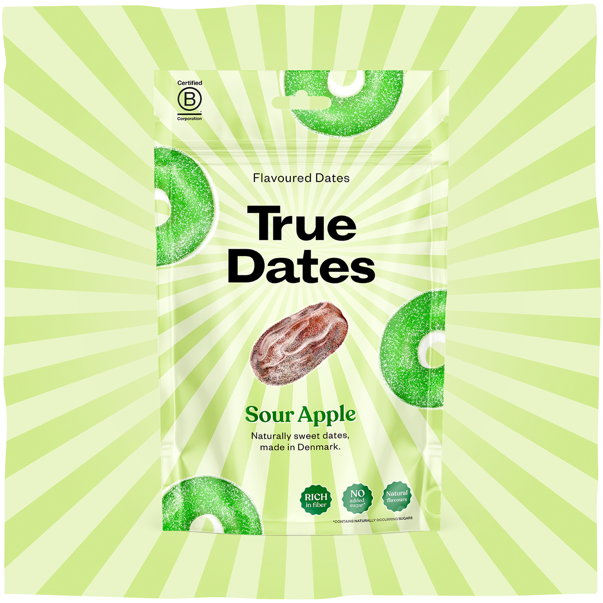 Dates with Sour Apple flavour I Shop True Dates – True Co